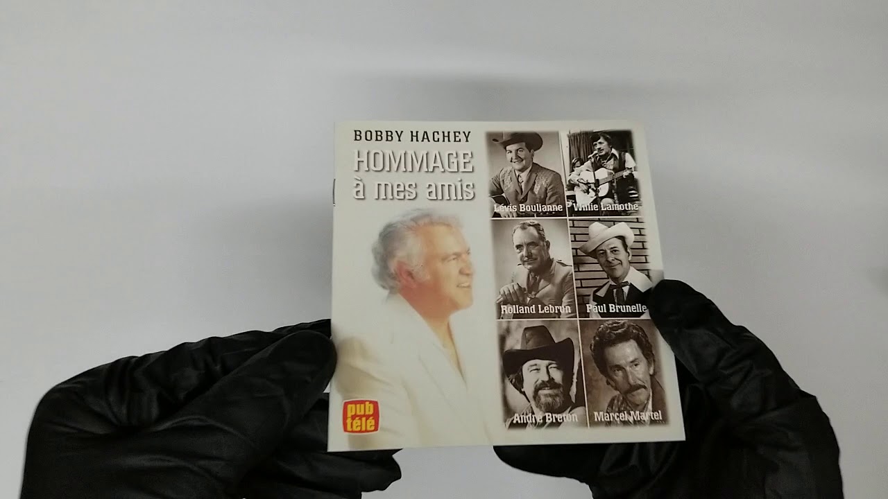 HOMMAGE A MES AMIS - BOBBY HACHEY COVER CD Artwork HD UNBOXING lyrics ...