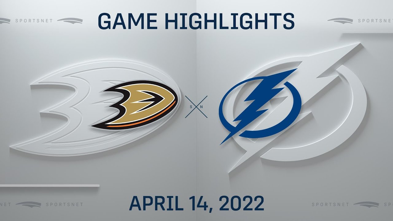 NHL Highlights | Ducks vs. Lightning - Apr. 14, 2022 - YouTube