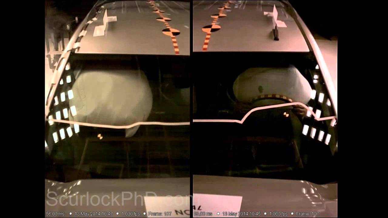 2015 Chevrolet Suburban 1500 LS Frontal Crash Test | Dummies in Slow ...