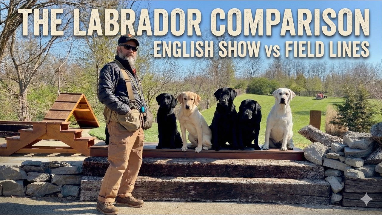 English Show vs Field Labrador Retriever: 5 Dog Comparison! - YouTube