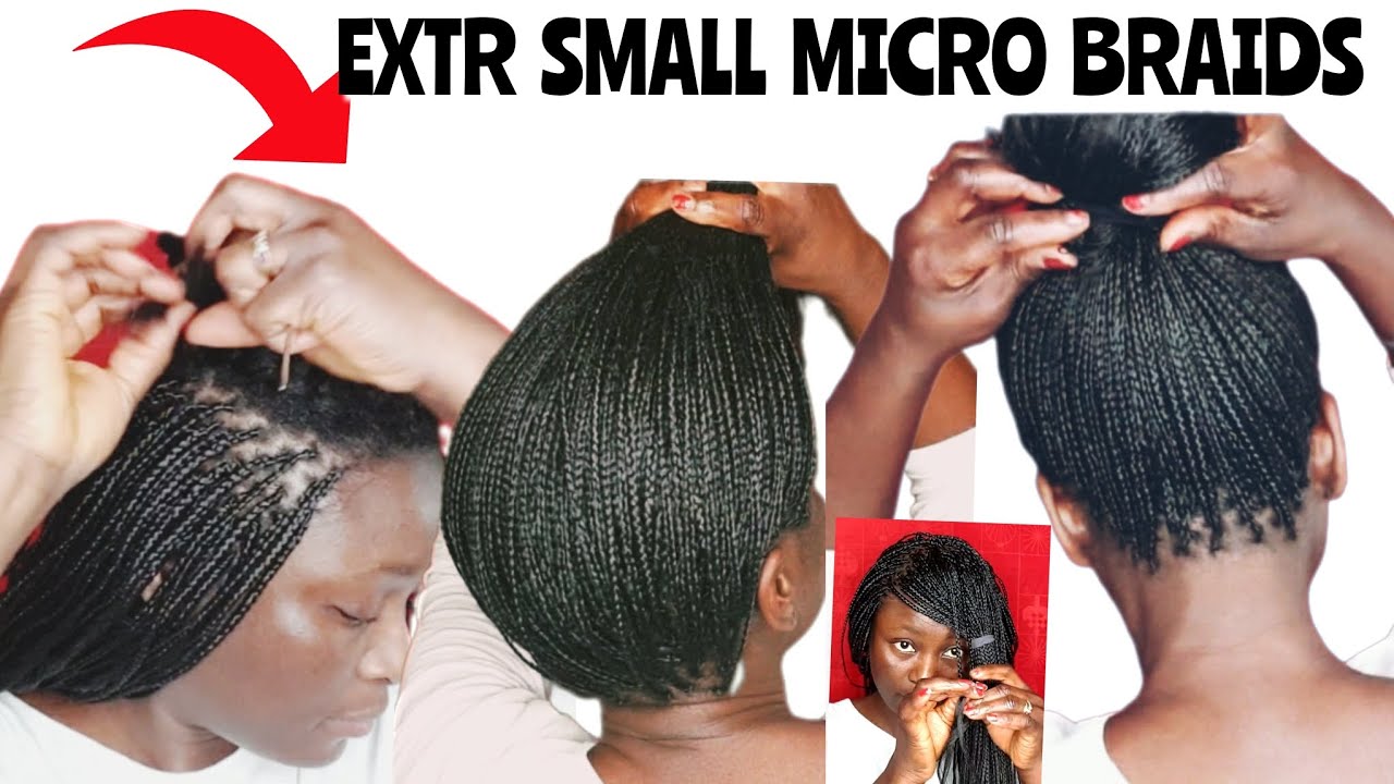 2023- pt 2 😀Small MICRO BRAID/ BRA LENGTH/BRAID WITH ♥ ME. Using EZ ...