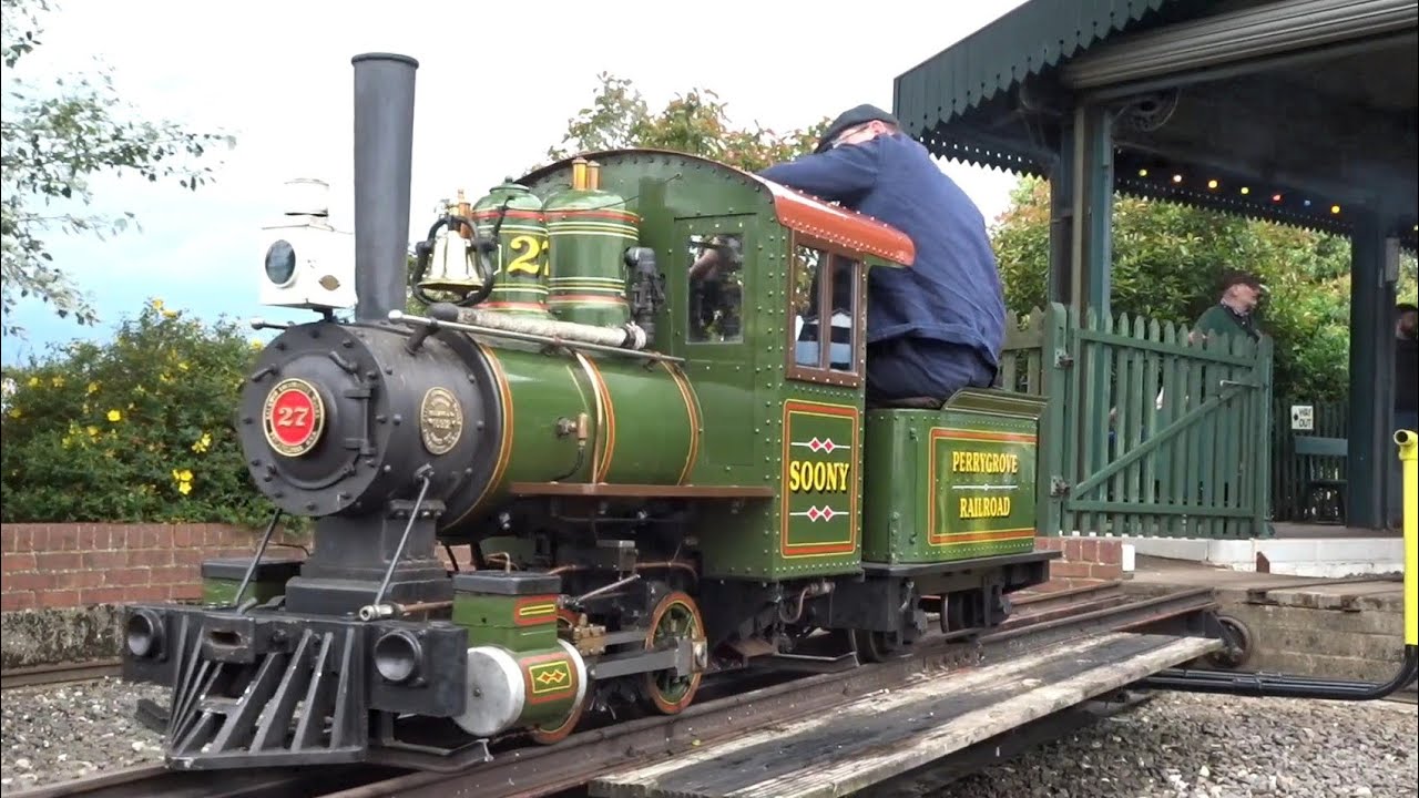 SOONY (THE PERRYGROVE RAILWAY) & DOUGAL ON TURNTABLE @ VALLEY RAILWAY ...