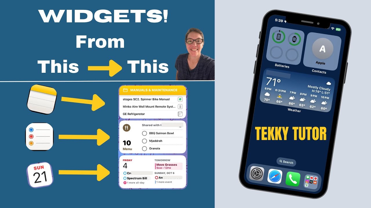 iPhone Widgets (The Easy Guide) for iOS 17 - YouTube