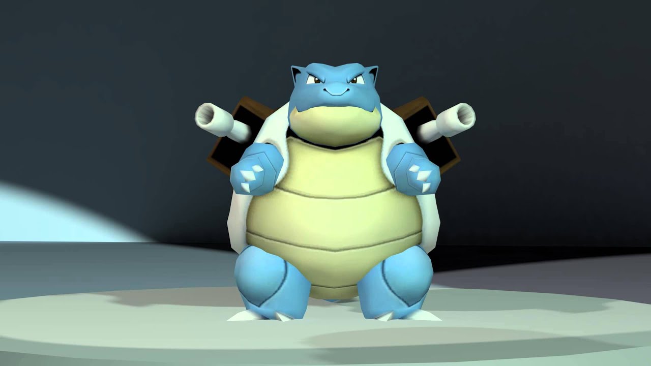 blastoise 3d model testing - YouTube