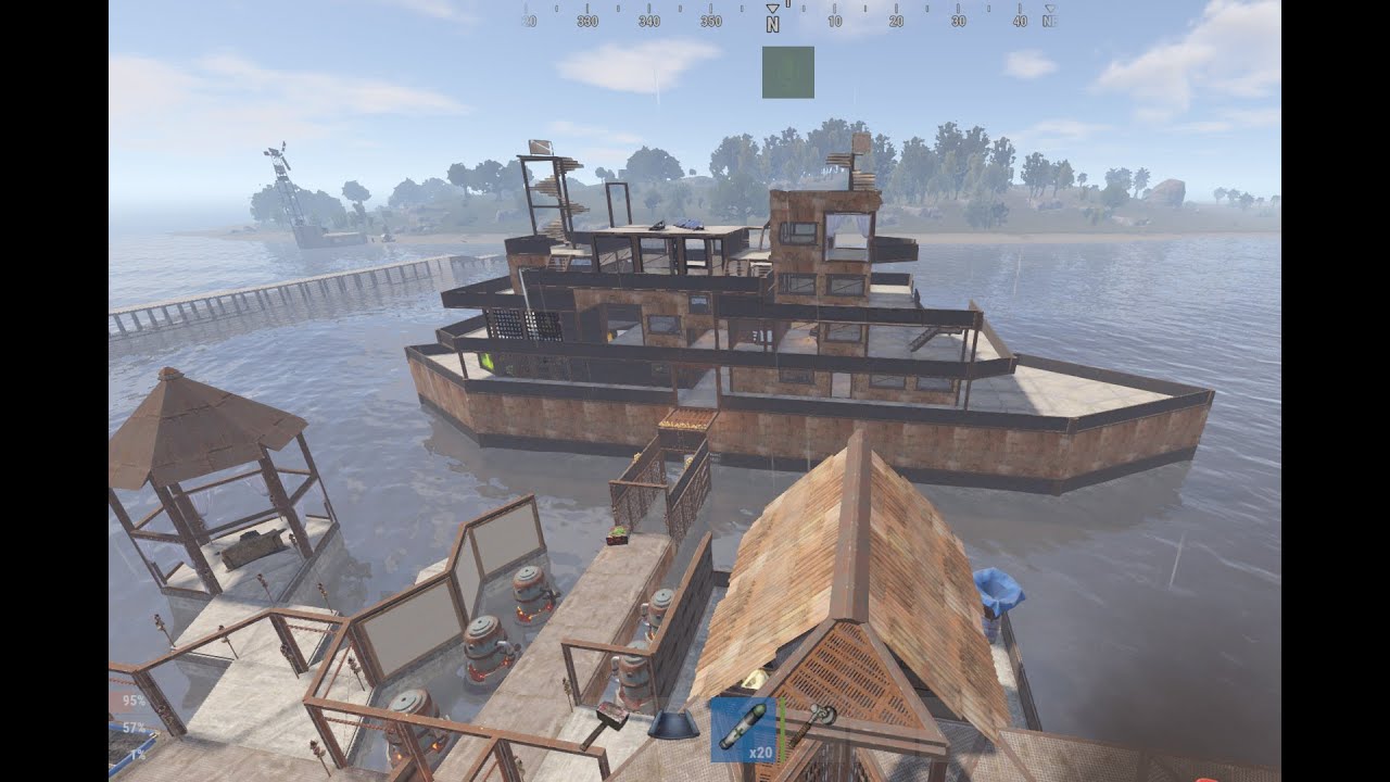 RUST PVE Ship Maze Build. - YouTube