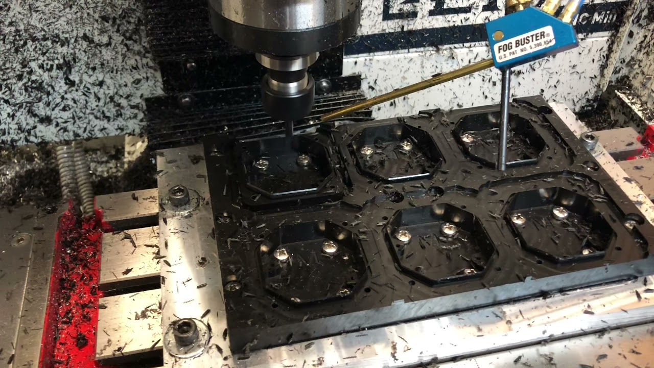 Tormach PCNC 440 cutting delrin - YouTube