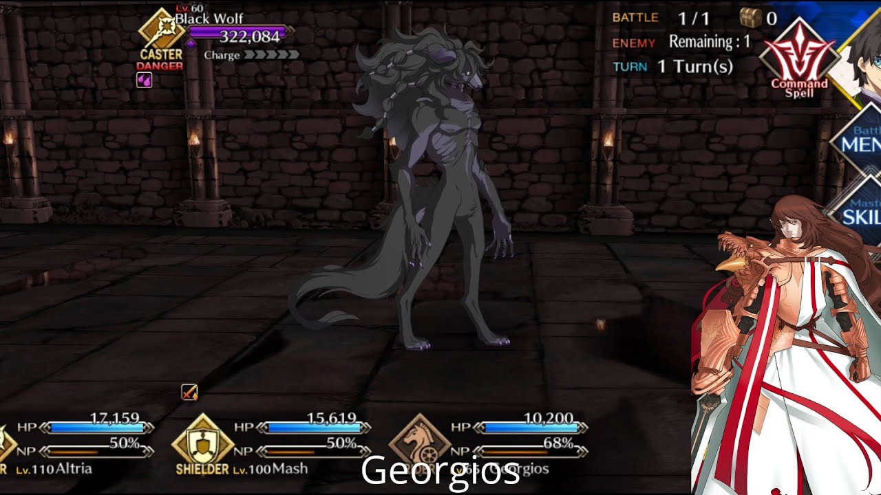 [FGO NA] LB 6 Black Wolf Fight — Georgios Setup - YouTube