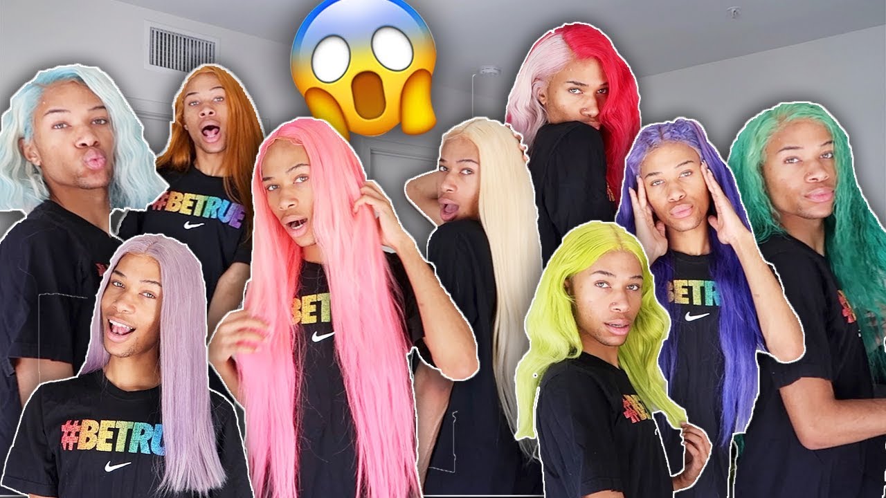 i tried on all the wigs that i've made... (CURRENT WIG COLLECTION ...