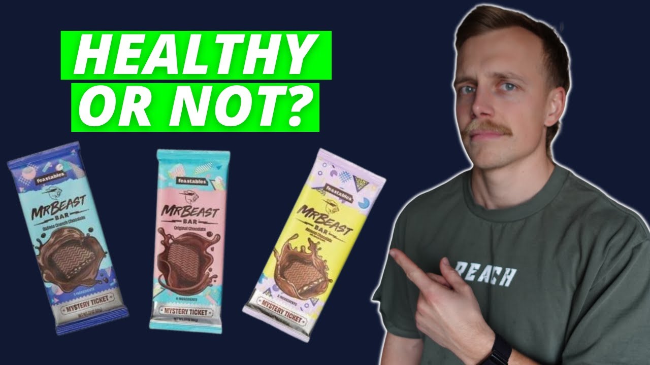 Mr. Beast Feastables Chocolate Bar Review (HEALTHY or Not?) - YouTube