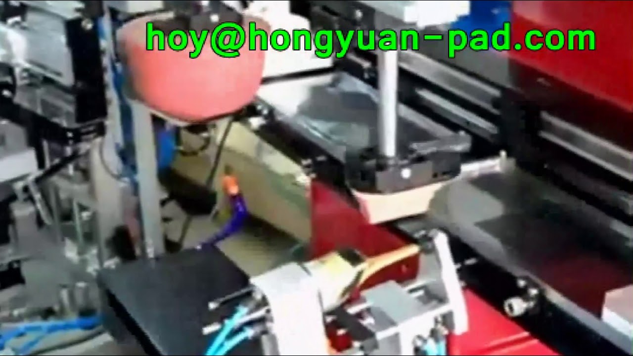Shoe heel pad printer, shoe pad printing machine - YouTube