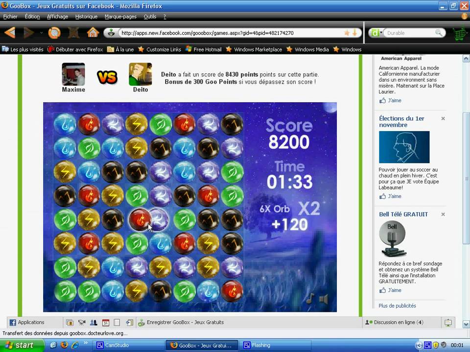 Elementz (Facebook) 13 030 points en 4 minutes top chrono. - YouTube