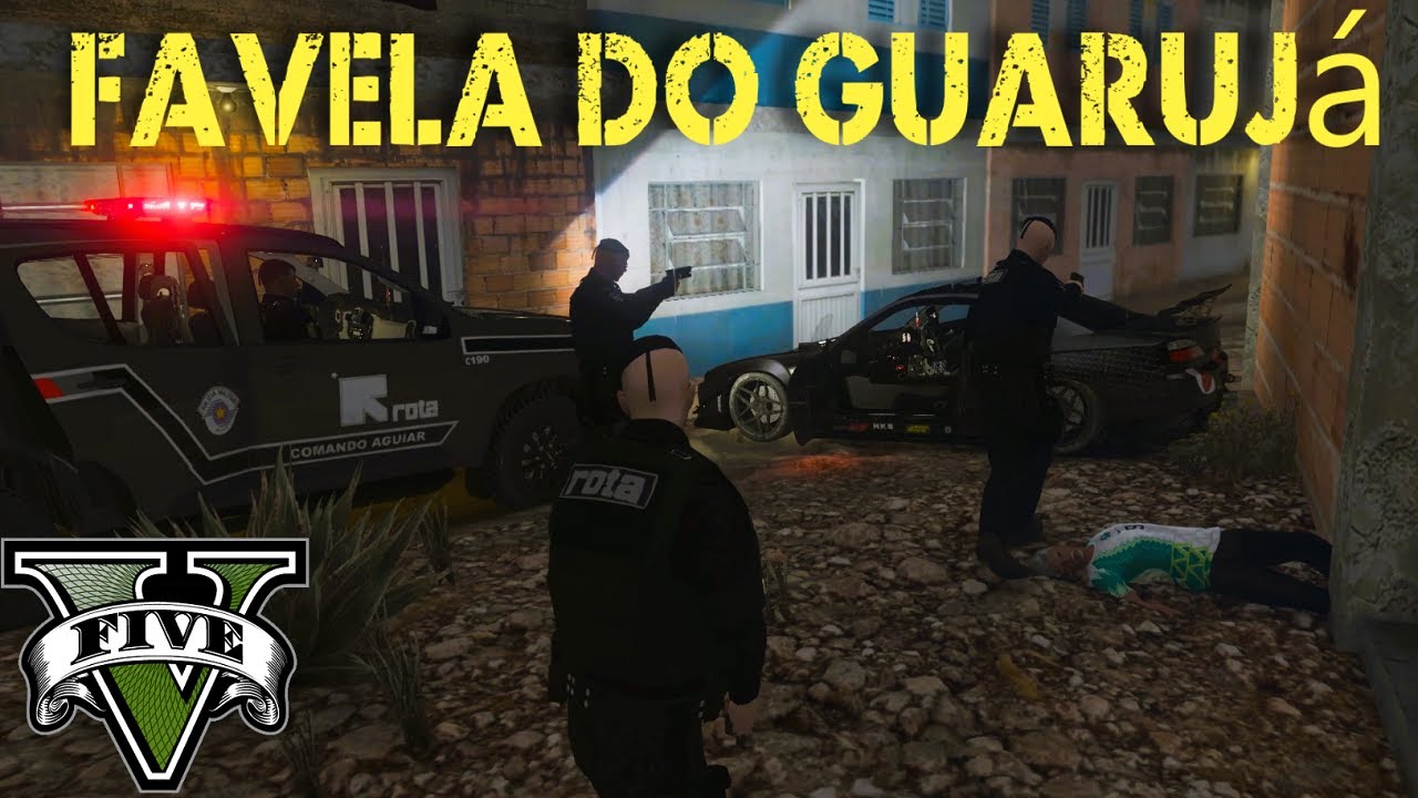 ROTA NA FAVELA DO GUARUJÁ MAT# GERAL - GTA RP - YouTube