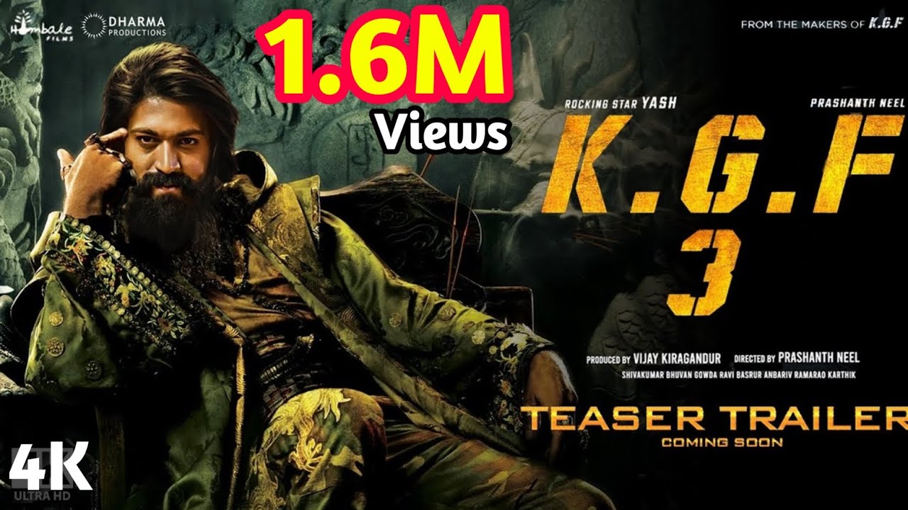 k.g.f 3 Official Trailer | Prashanth Neel | Superstar Yash | #kgf #kgf3 ...