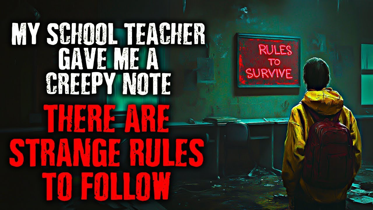 " My school teacher gave me a Creepy Note...There are STRANGE RULES to ...