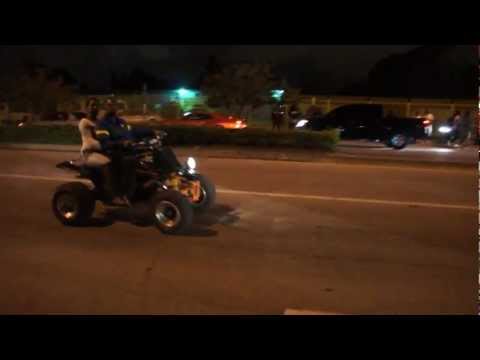 SNAP DRIFT DRIVING A  4 WHEELER BANSHEE!! MUST SEE XCLUSIVE!!!