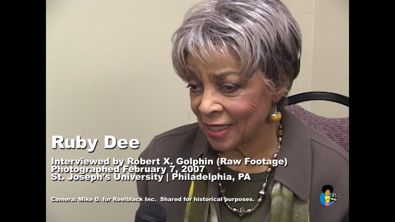 Ruby Dee: Uncut (2007) | Raw Footage #RememberingRubyDee - YouTube