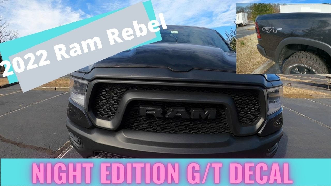 2022 Ram Rebel G/T | New Night Edition Decal - YouTube