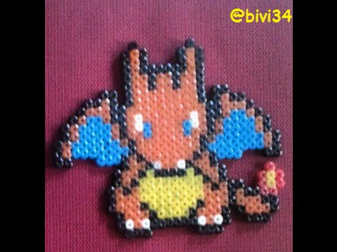 Charizard Pokemon Hama Beads mini - YouTube