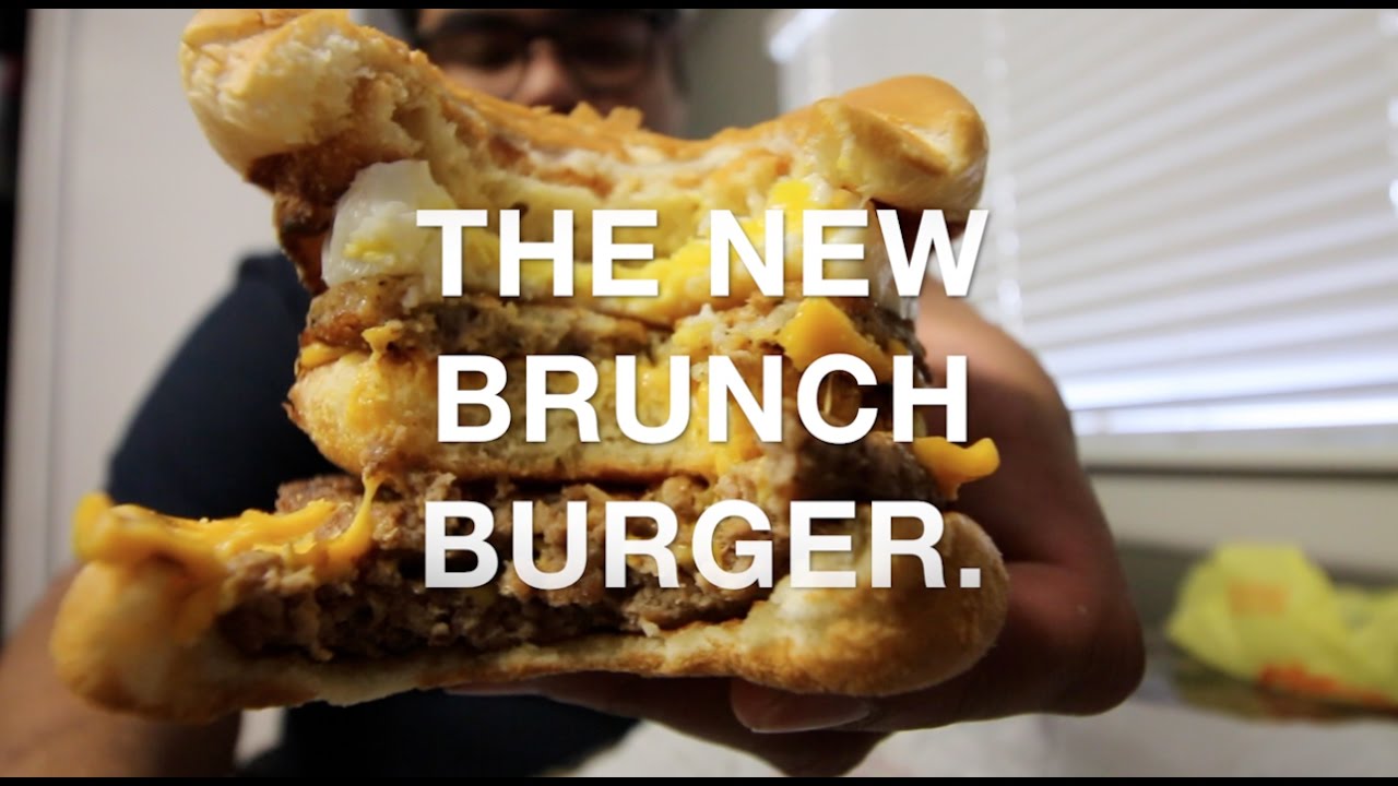 McDonalds new brunch burger - YouTube