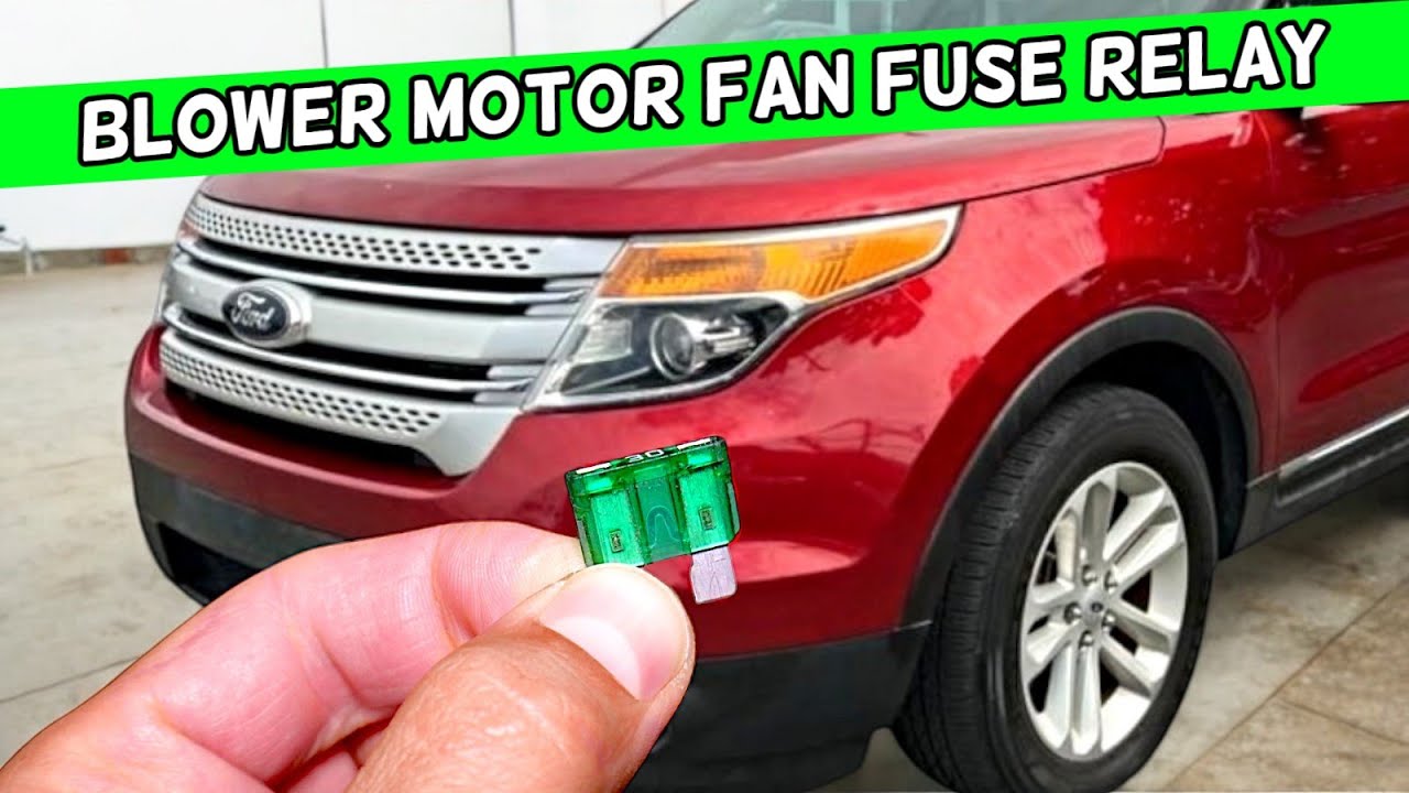 Ford Explorer Blower Motor Fan Fuse Relay Location Replacement 2011 ...