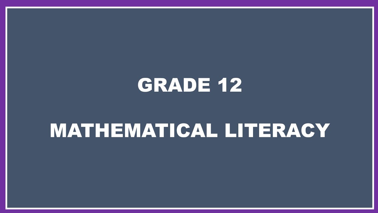 GRADE 12 MATHEMATICAL LITERACY TERM 1 FINANCE TARIFF SYSTEMS - YouTube