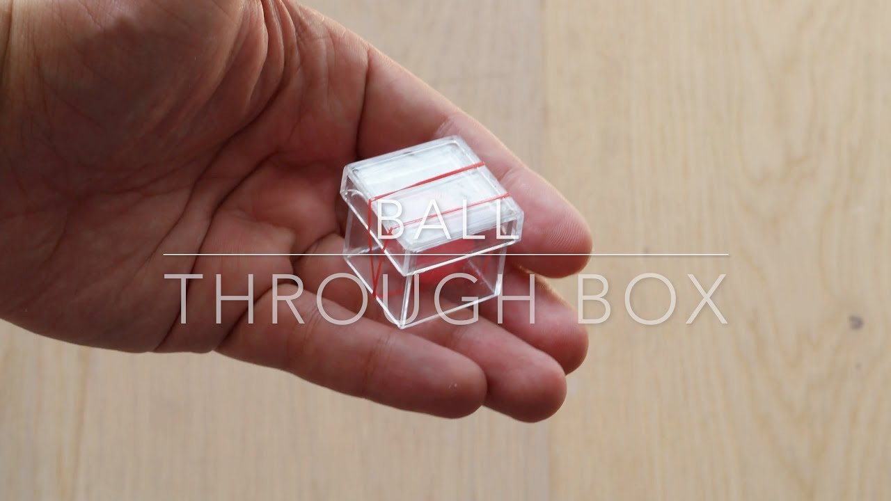 Ball through box trick - YouTube