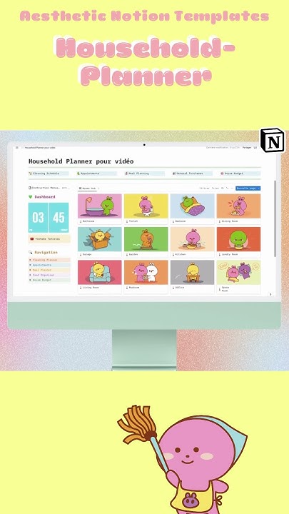 Take Care Of Your Home Easily With Notion 🧹🤗notiontemplates Lifeplanner Secondbrain Shorts