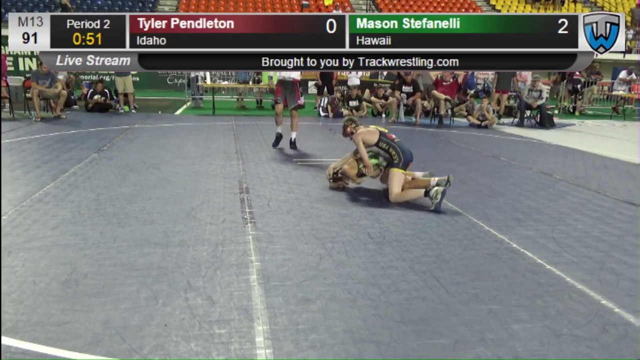 1268 Schoolboy 91 Mason Stefanelli Hawaii vs Tyler Pendleton Idaho ...