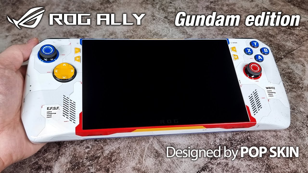 ASUS ROG ALLY Gundam edition POP SKIN (Glossy version) - YouTube