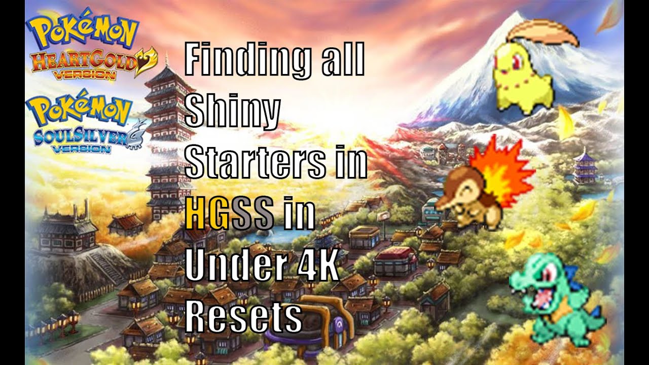 Finding all Shiny Starters in Pokémon Heart Gold & Soul Silver in under ...