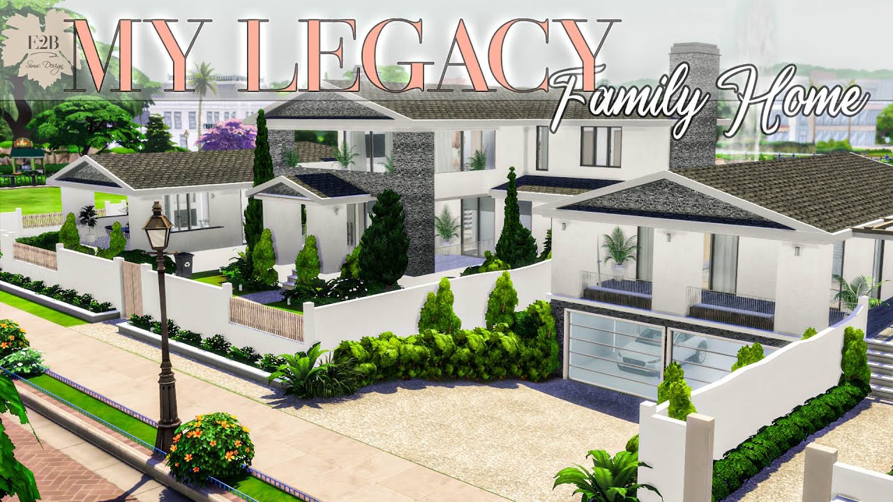 MY LEGACY FAMILY HOME | Sims 4 CC Speed Build | DOWNLOAD LINK (TRAY+CC ...