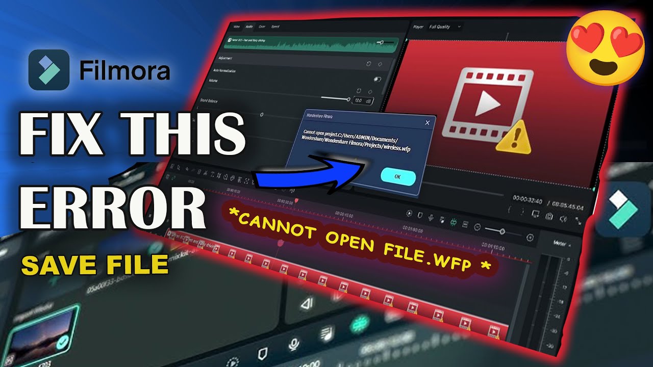OPEN cannot Open File wfp Error In Filmora QUICK FIX In Hindi OPEN cannot Open File wfp Error In Filmora QUICK FIX In Hindi