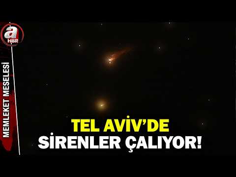 Tel Aviv'de siren sesleri! İran Trump'ın konuşması sırasında İsrail'i vurdu | A Haber