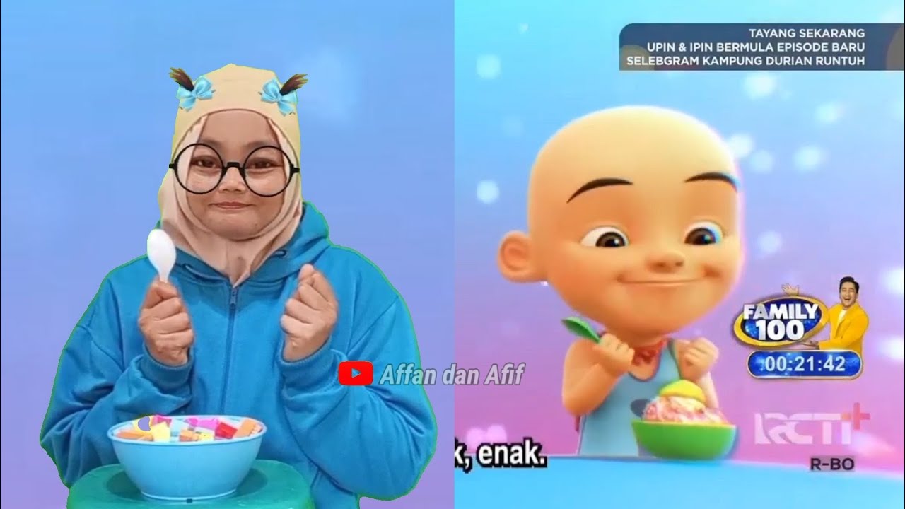 Upin Ipin Minum Ice ABC Di Warung Uncle Muthu 🍧🍨 || Tiru Aksi Upin Ipin ...