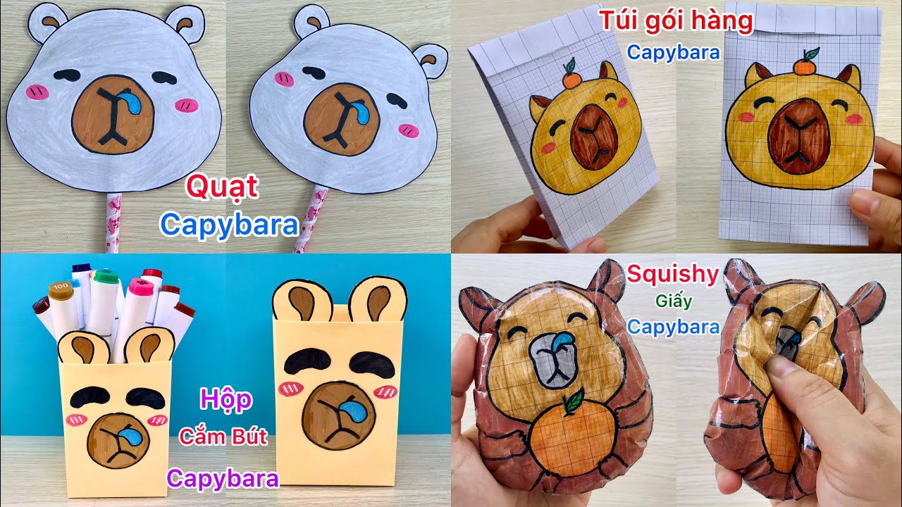 DIY Cute Capybara | Sáng Tạo Thủ Công - YouTube