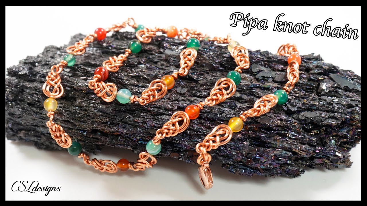 Pipa knot wirework chain - YouTube