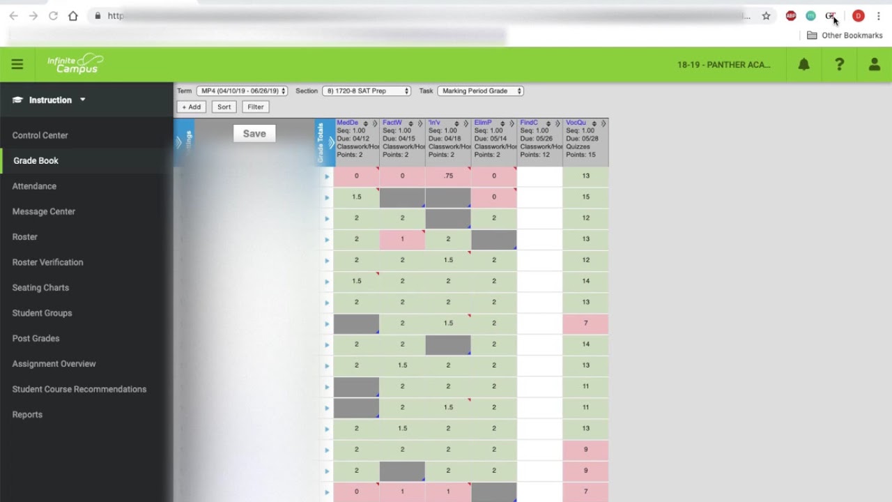 Transfer grades into Infinite Campus using GradeTransferer - YouTube