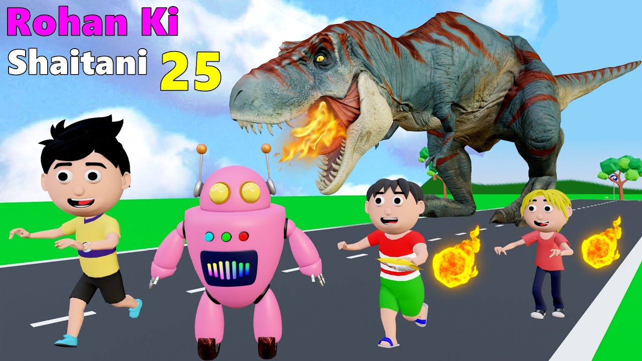Rohan Ki Shaitani Part 25 | Dinosaur Wala Cartoon | Pagal Beta | Cs ...