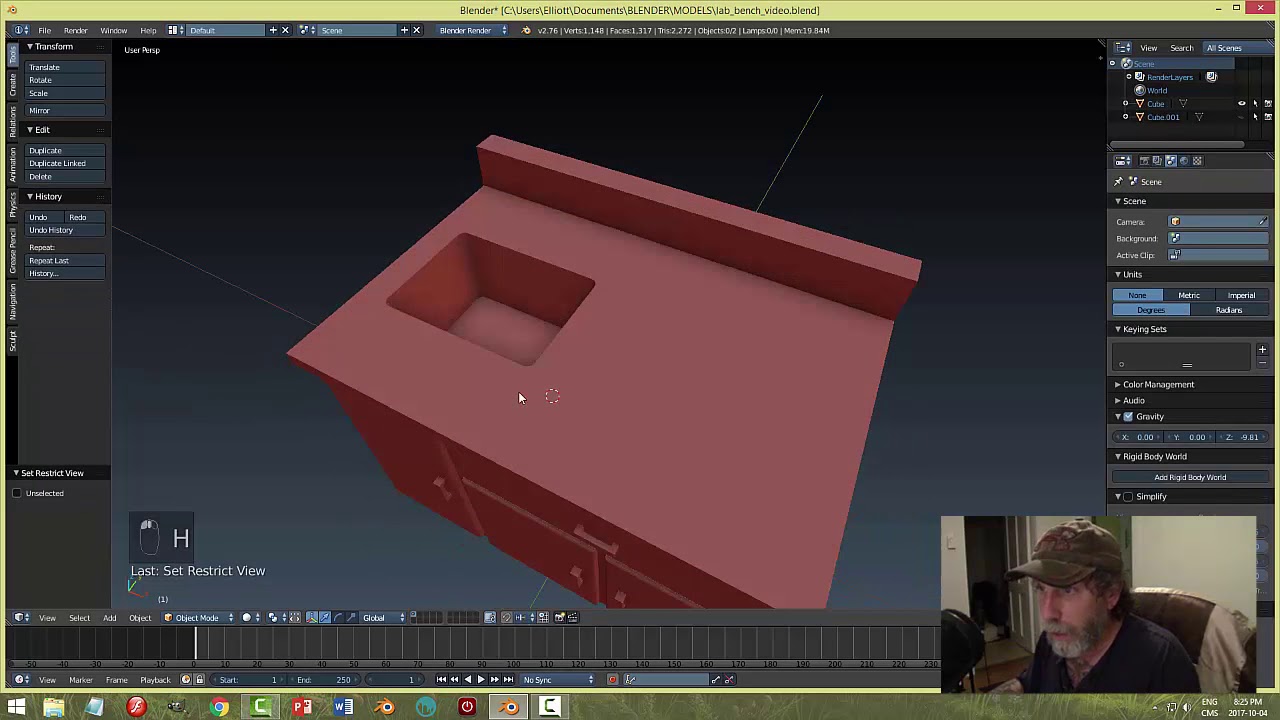 Blender: Modeling a Lab Bench (Part 1) - YouTube