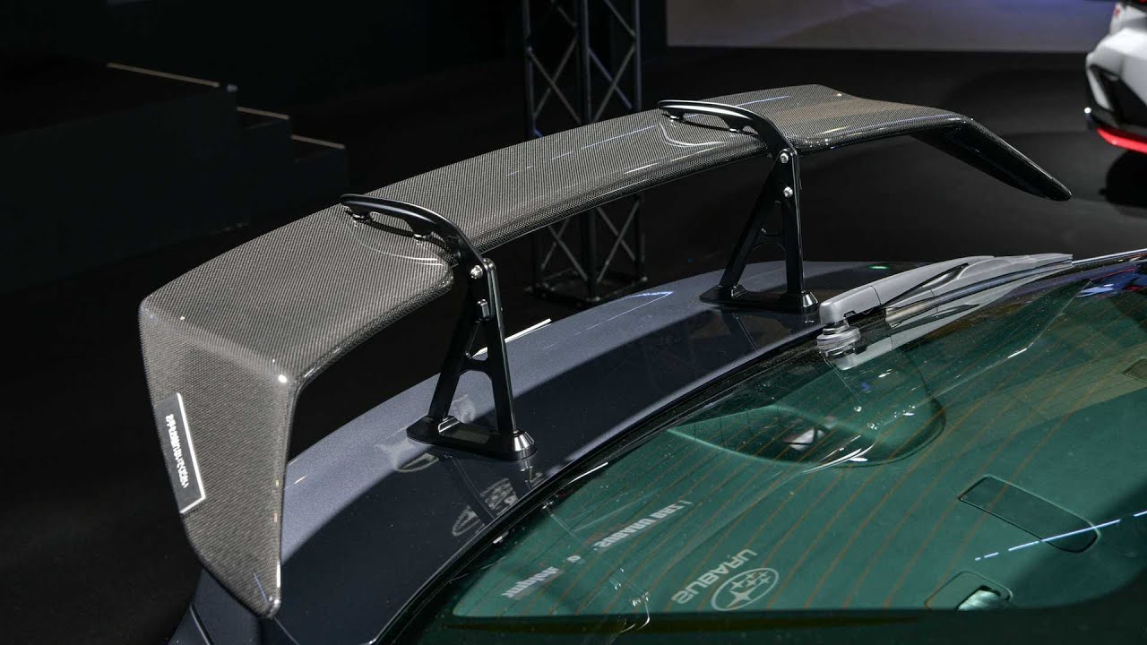 2022 BRZ GR86 WRX - STIP style carbon fiber swan neck high wing! - YouTube