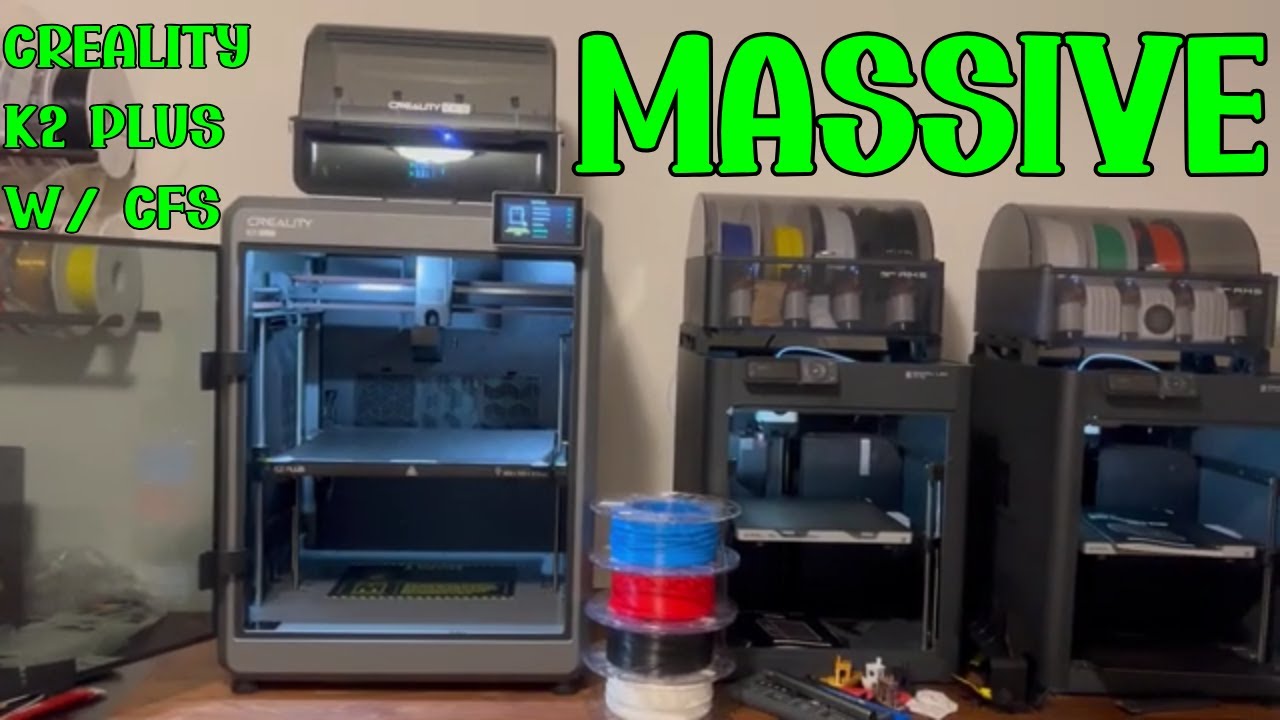 SETUP Test Print Adding a Creality K2 PLUS with CFS to my Bambu Lab P1P ...