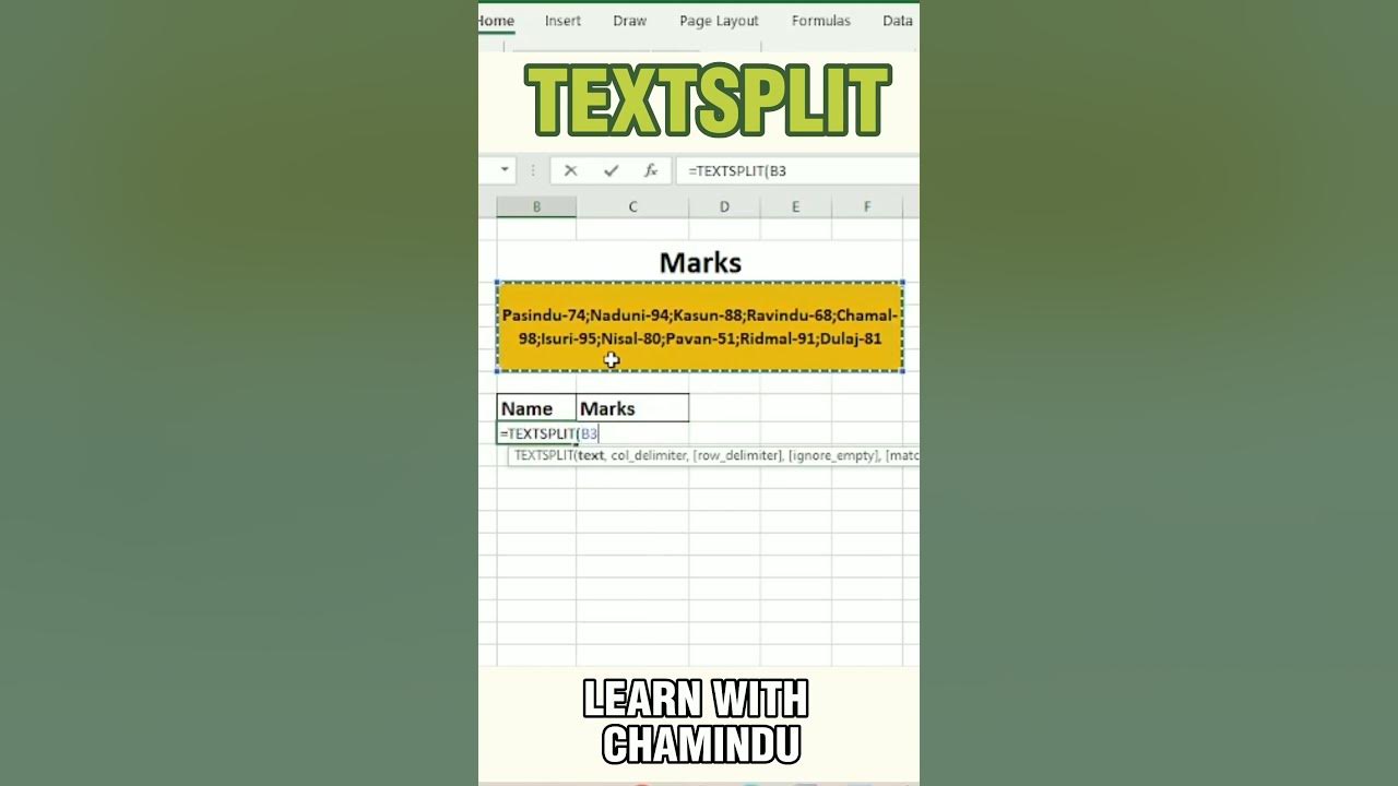 How To Use Excel TEXTSPLIT Function lessons excel LearnWithChamindu how-to-use-excel-textsplit-function-lessons-excel-learnwithchamindu