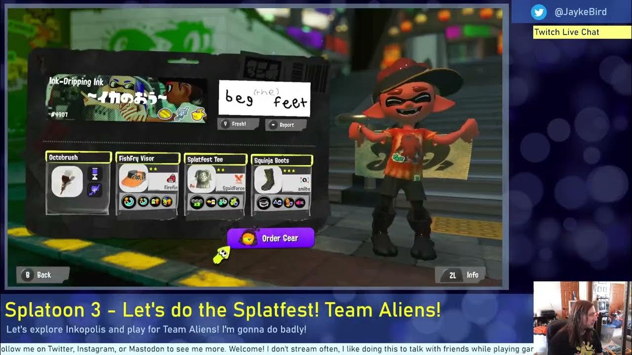 Splatoon 3 - Let's play the Splatfest! Team Aliens! - YouTube