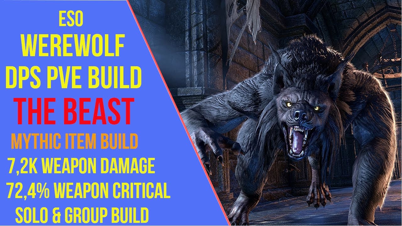 ESO Werewolf PVE Build - The Beast - Waking Flame - YouTube