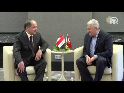 Yıldırım ile Barzani Münih'te bir araya geldi