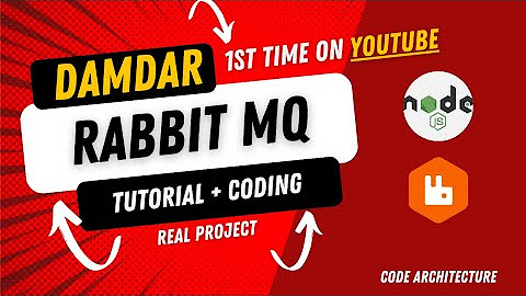 RabbitMQ with Nodejs | Message Broker | RabbitMQ explained with all topics | 1st time on Youtube ...