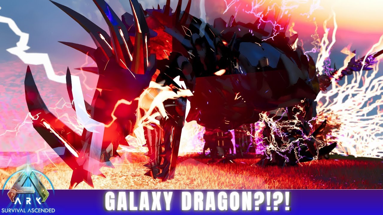 THE GALAXY DRAGON IS CRAZY!! Ark Survival Ascended moded - YouTube