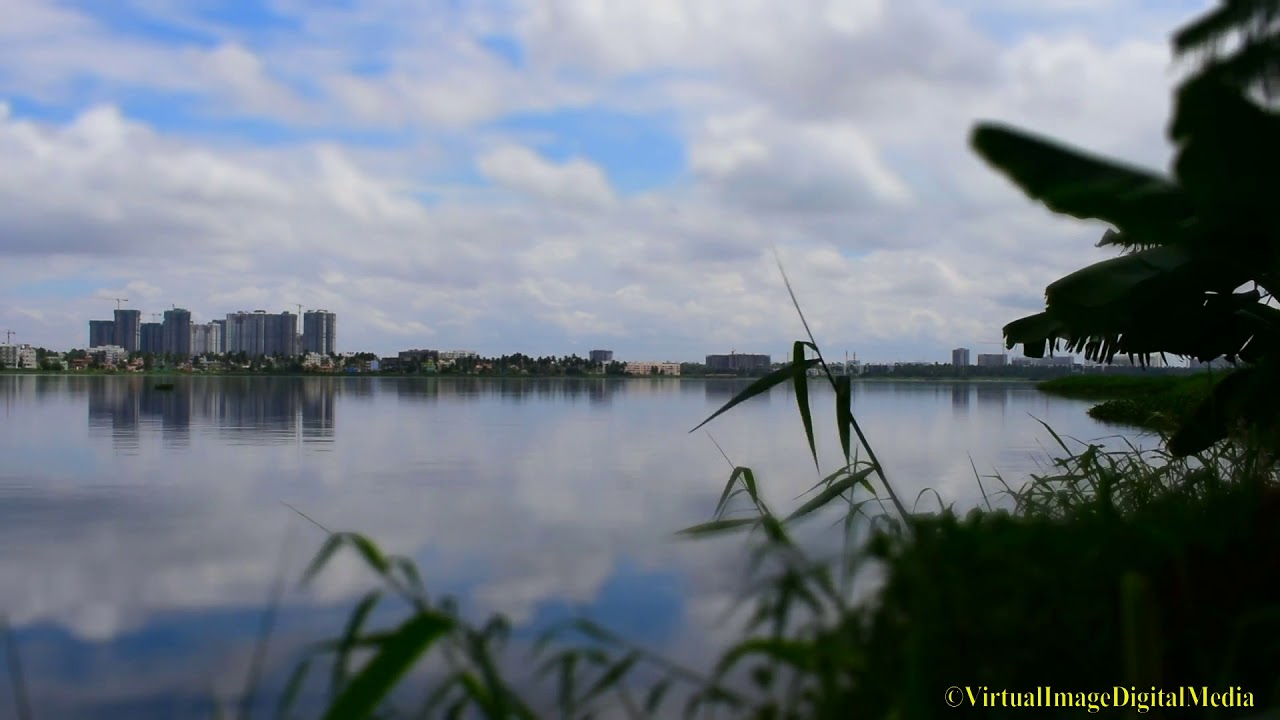 Clouds Slow Motion Reflects in Water | Great Visual |Varthur Lake ...
