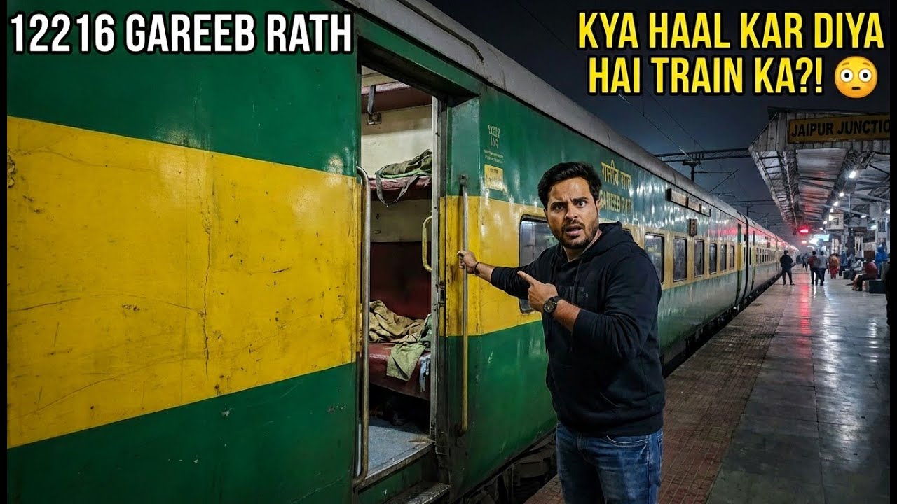 12216 - Gareeb Rath Train Journey From Jaipur to Delhi *क्या हालत कर ...
