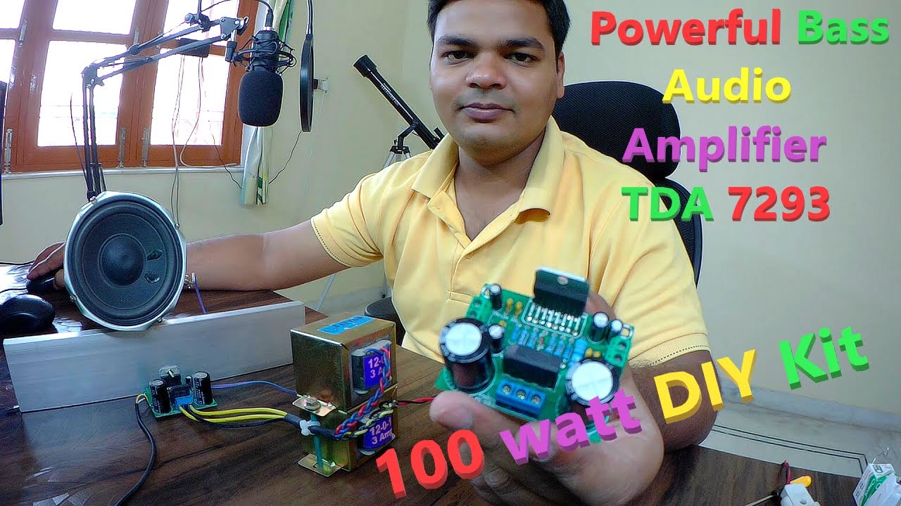 Audio Amplifier Kit | TDA 7293 | 100 Watt Power | Compact Size Board ...